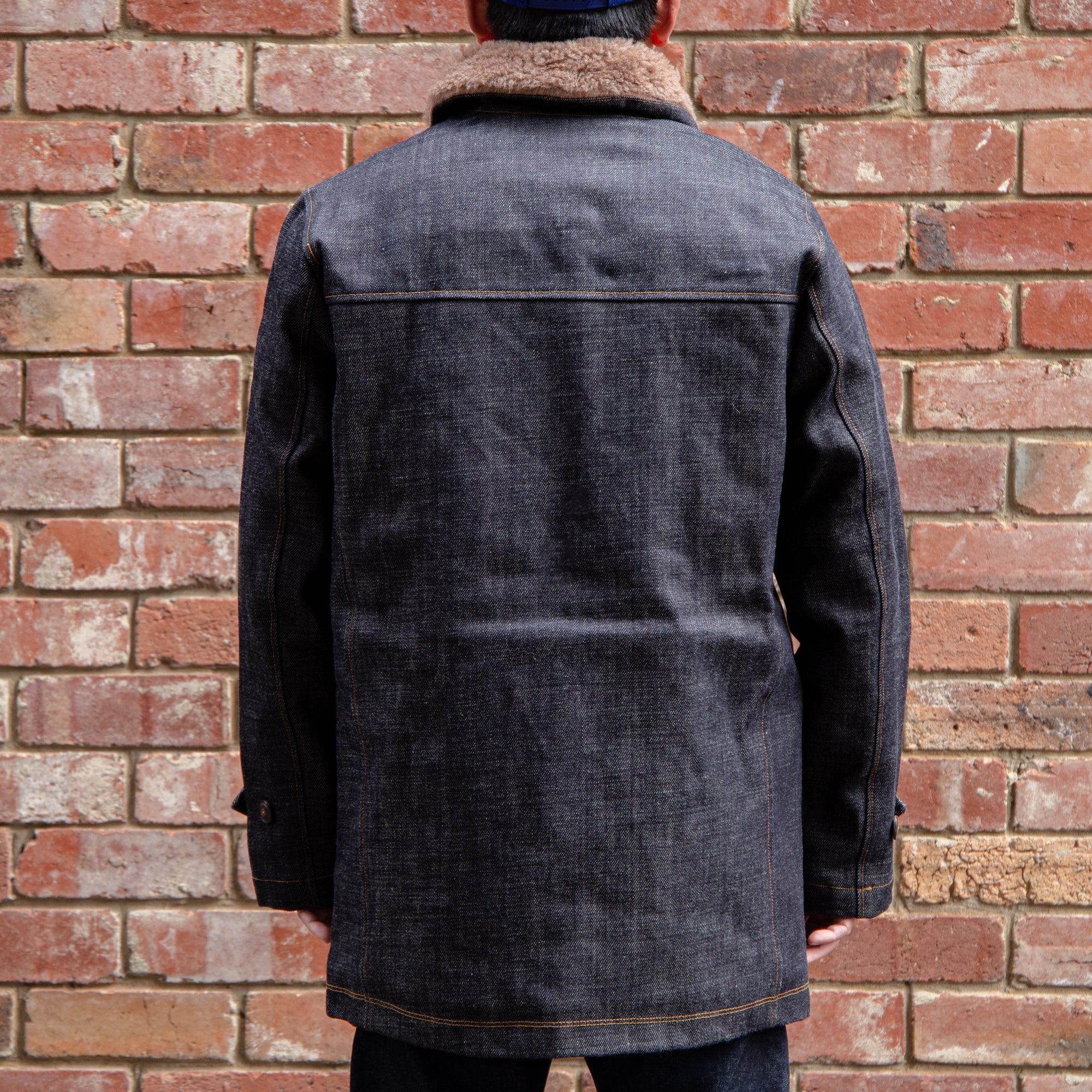 Pleated Rancher Coat – 20oz Heavyweight Denim Workwear Jacket – URBAN LUPE
